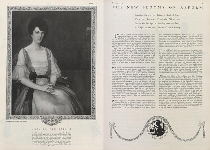 The New Brooms of Reform | Vogue | January 1, 1917