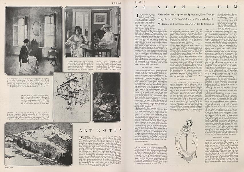 As Seen by Him | Vogue | April 15, 1917