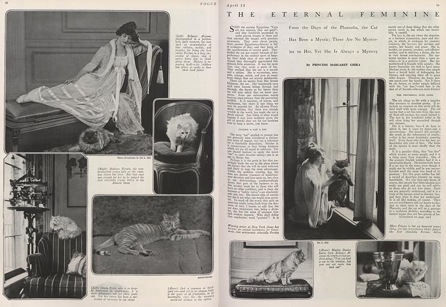 The Eternal Feminine | Vogue | April 15, 1917