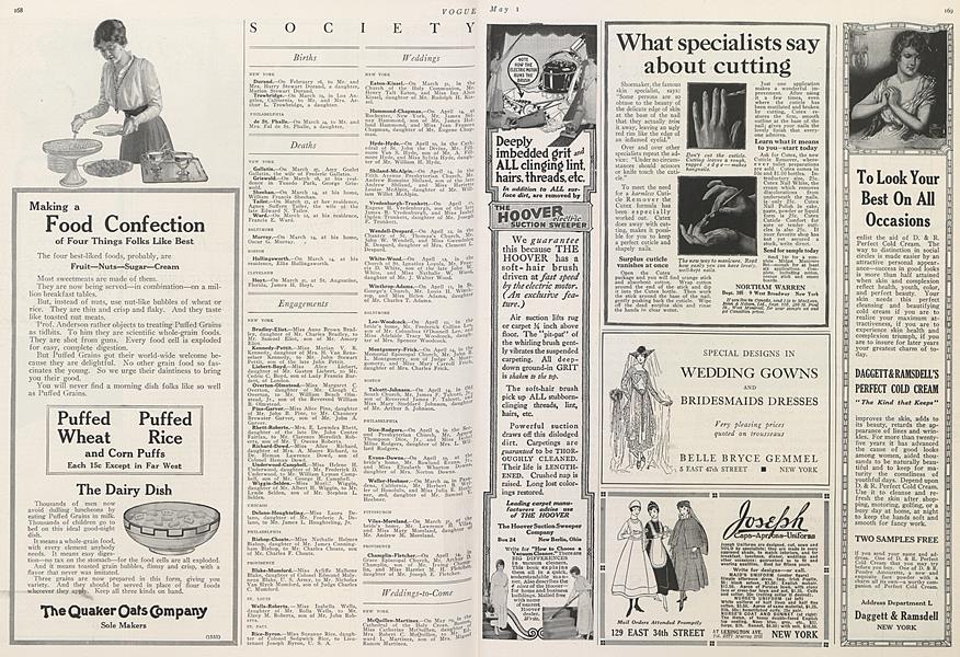 Society | Vogue | MAY 1, 1917
