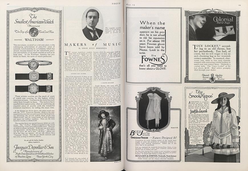 Makers of Music | Vogue | May 15, 1917