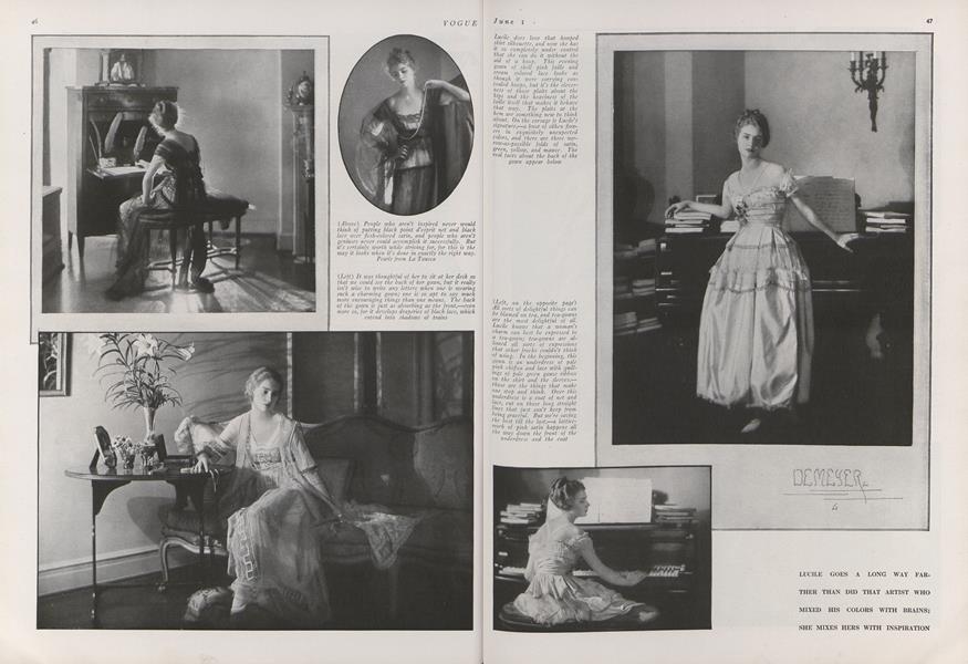 Lucille Goes Farther than the Artist | Vogue | June 1, 1917