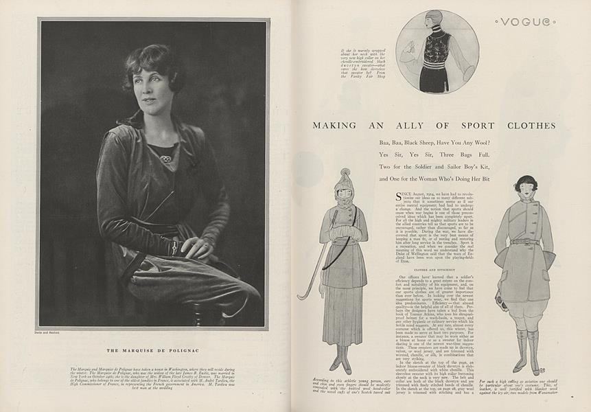 The Marquise de Polignac | Vogue | December 15, 1917