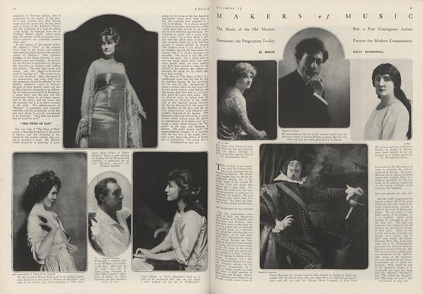 Makers of Music | Vogue | December 15, 1917