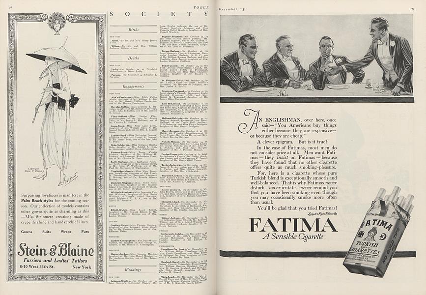 Society | Vogue | December 15, 1917