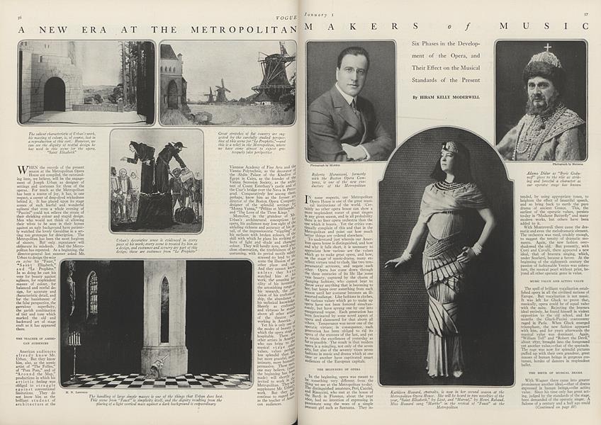 Makers of Music | Vogue | January 1, 1918