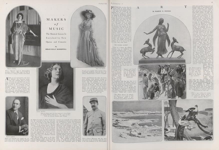 Makers of Music | Vogue | February 1, 1918