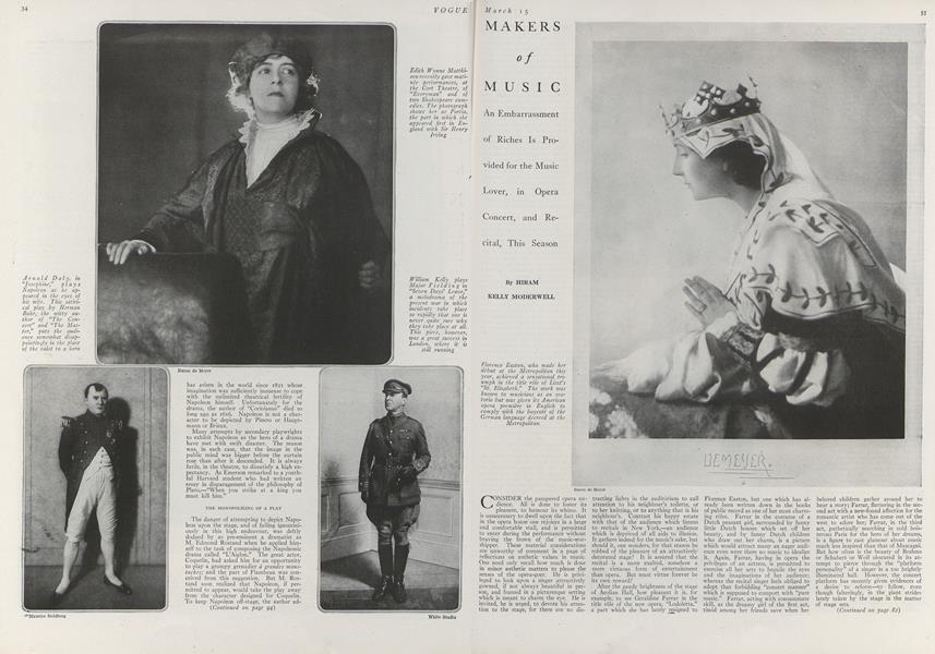 Makers of Music | Vogue | March 15, 1918