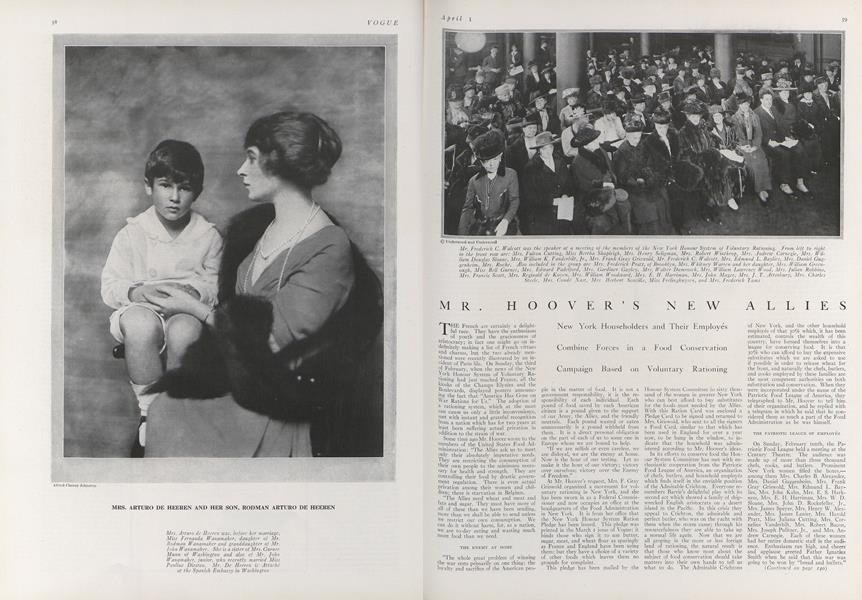 Mr. Hoover's New Allies | Vogue | April 1, 1918