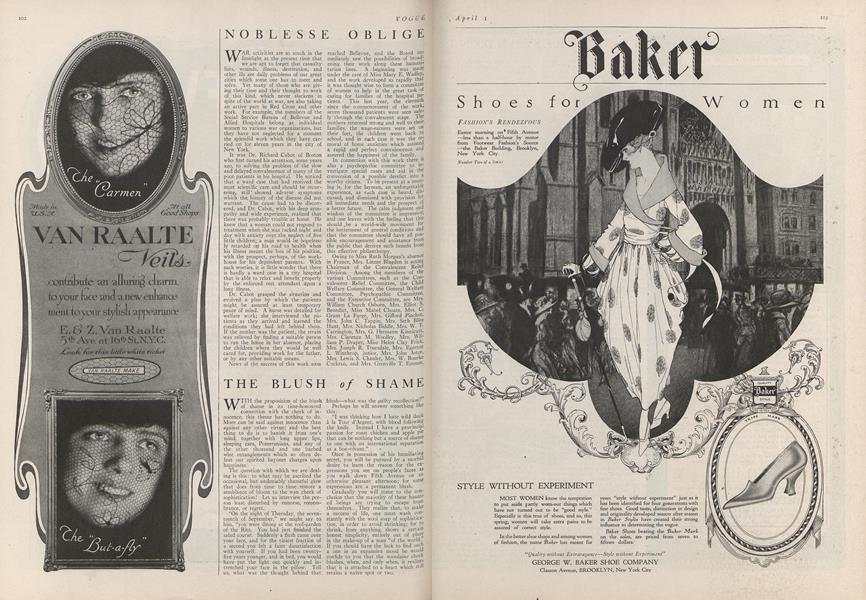 The Blush of Shame | Vogue | April 1, 1918