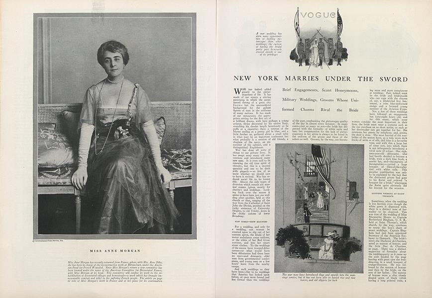 New York Marries Under the Sword | Vogue | May 1, 1918