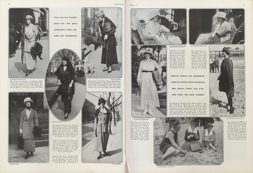 Women from New York and Washington | Vogue | May 1, 1918