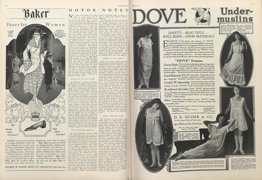 Motor Notes | Vogue | May 1, 1918