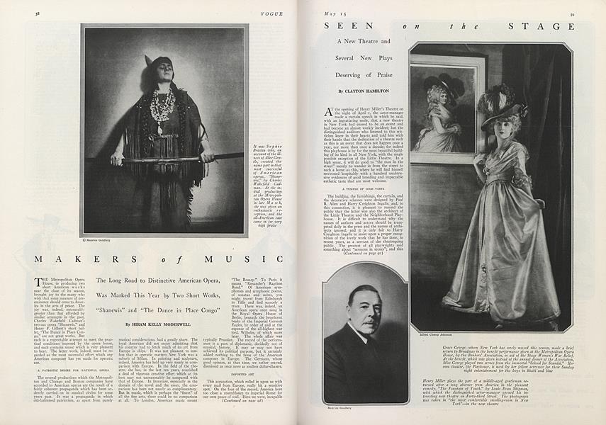 Makers of Music | Vogue | May 15, 1918