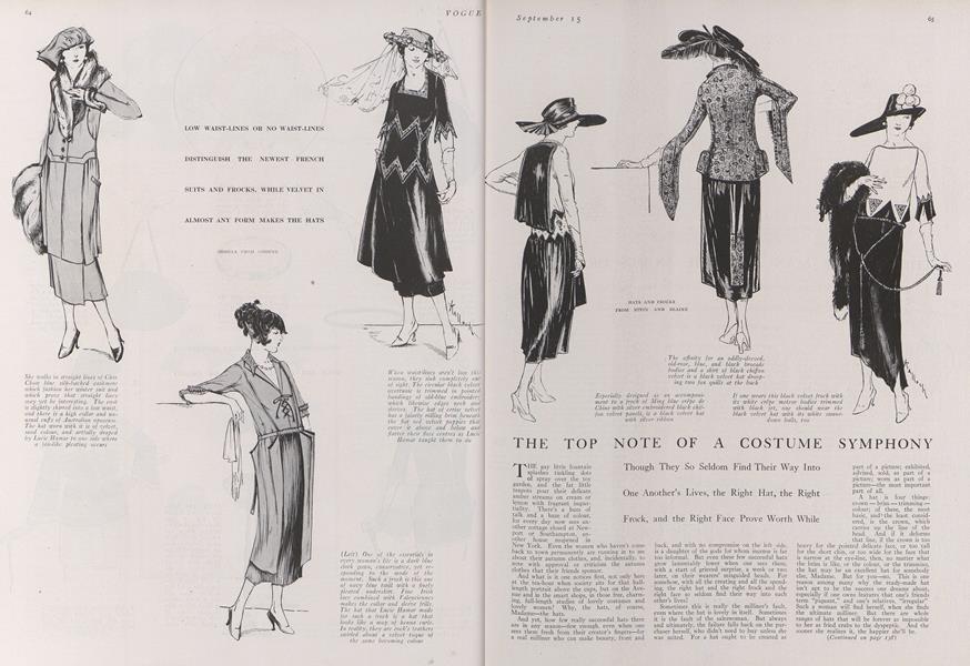 The Top Note of a Costume Symphony | Vogue | September 15, 1920