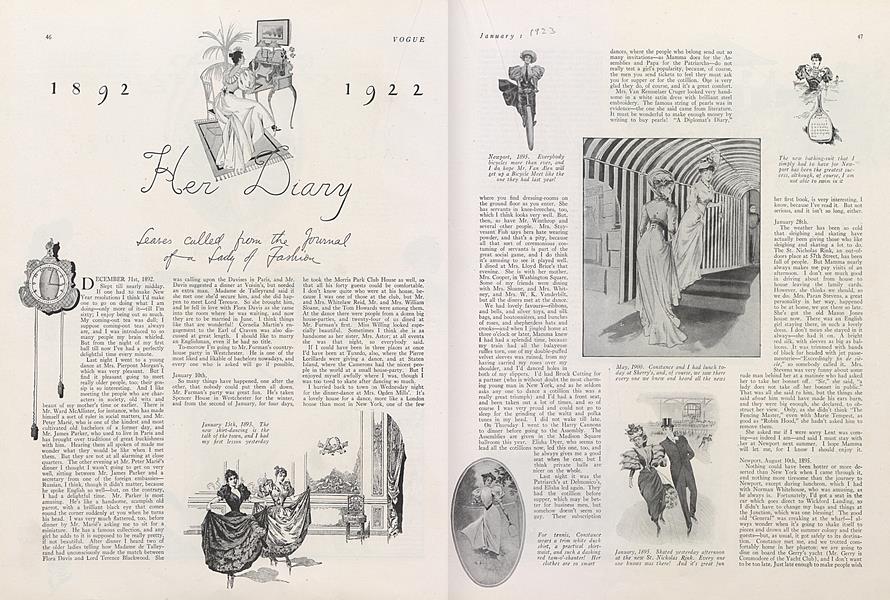 Her Diary 1892-1922 | Vogue | JANUARY 1, 1923