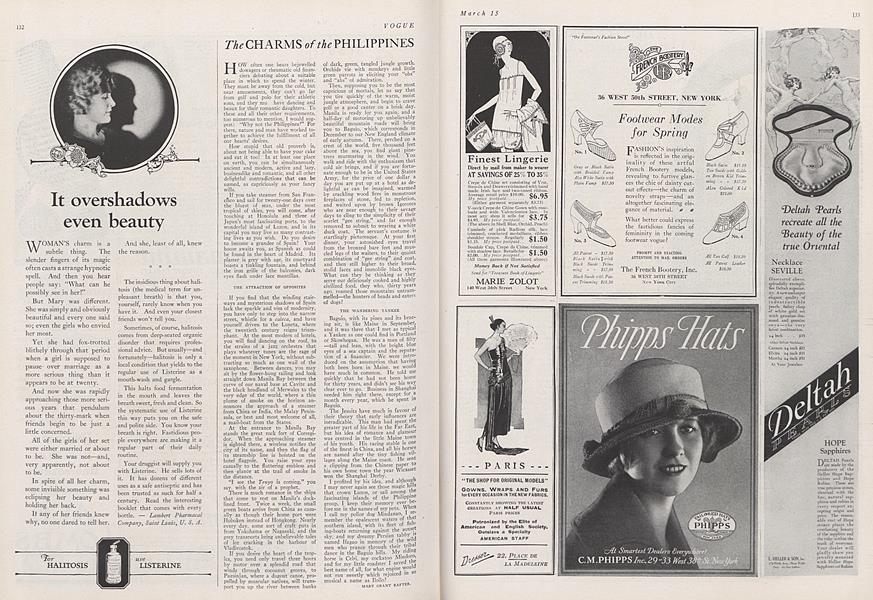 The Charms of the Philippines | Vogue | March 15, 1923