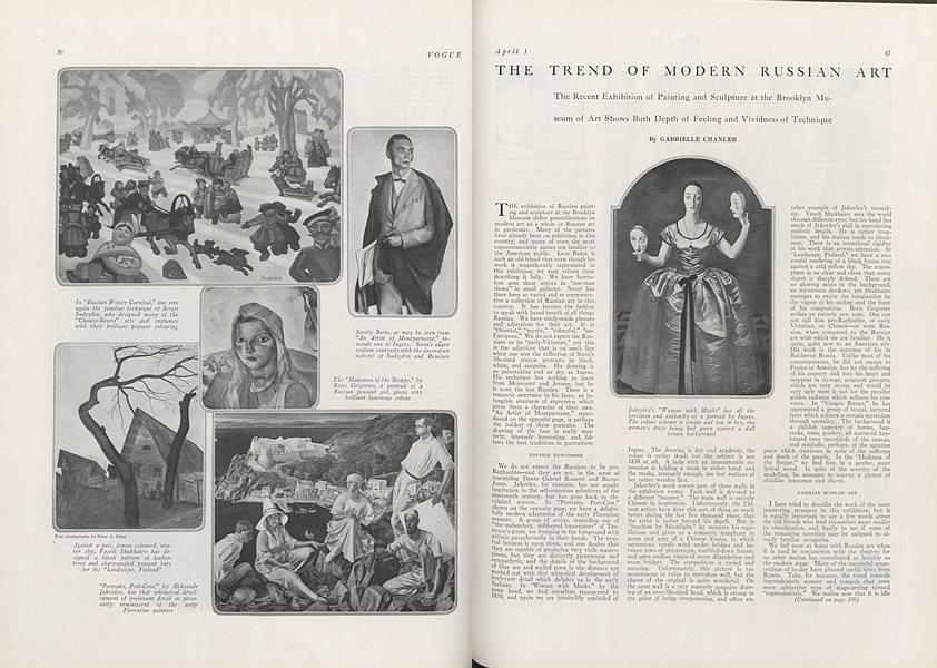 The Trend of Modern Russian Art | Vogue | April 1, 1923