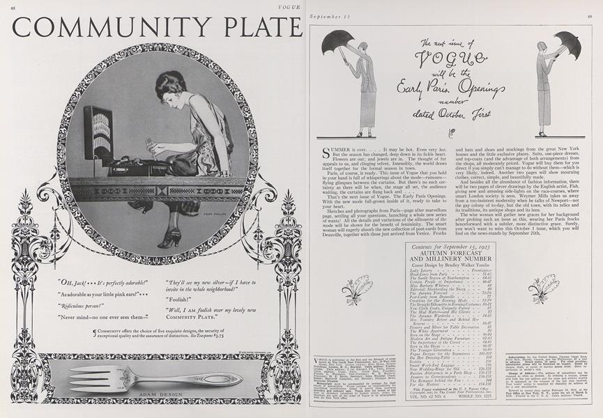| Vogue | September 15, 1923