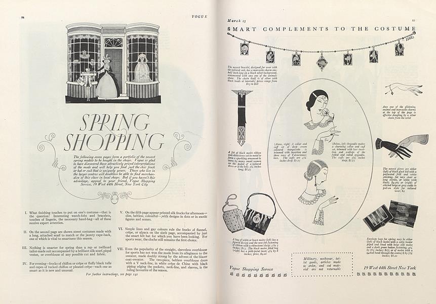 Spring Shopping Portfolio | Vogue | March 15, 1924