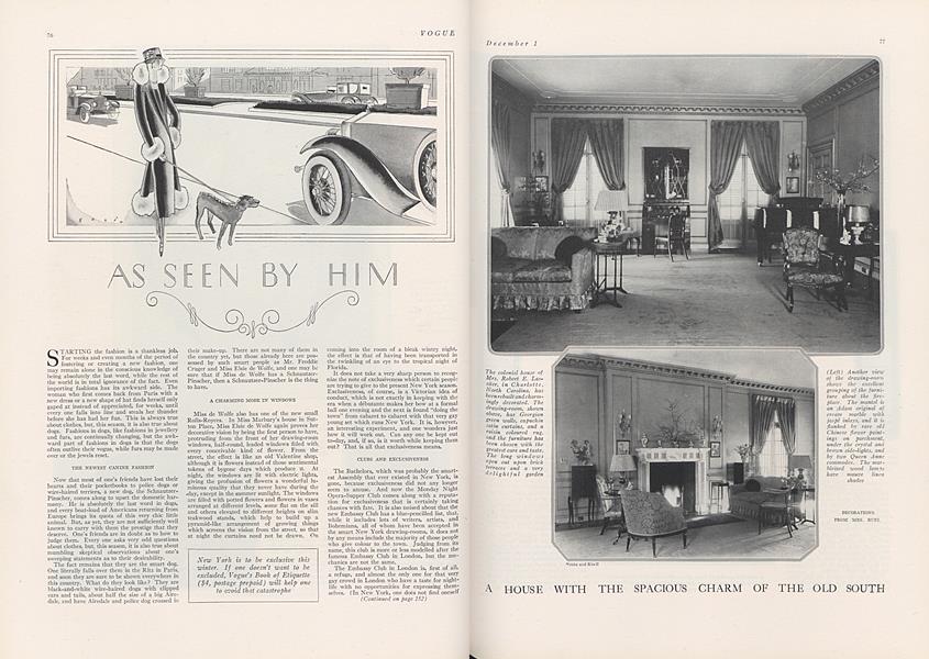 As Seen by Him | Vogue | December 1, 1924