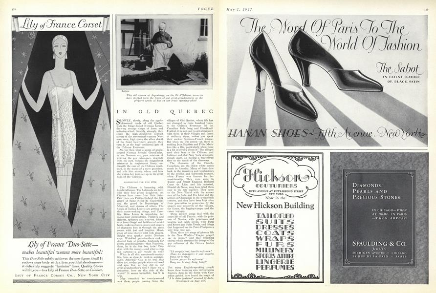 In Old Quebec | Vogue | MAY 1, 1927