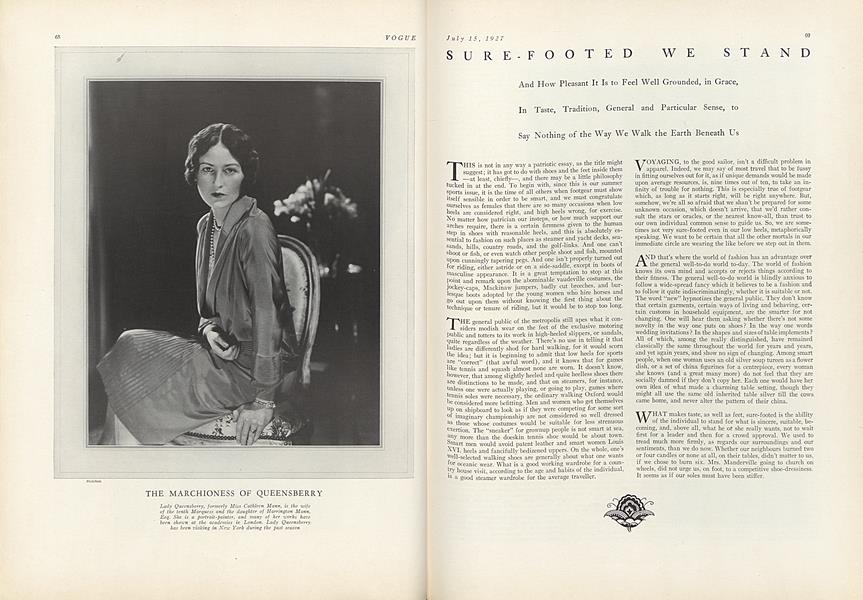 Sure-Footed We Stand | Vogue | July 15, 1927