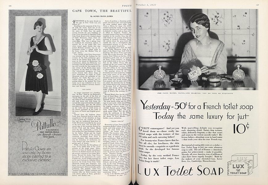 Cape Town, the Beautiful | Vogue | OCTOBER 1, 1927