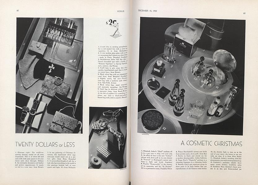 A Cosmetic Christmas | Vogue | DECEMBER 15, 1931
