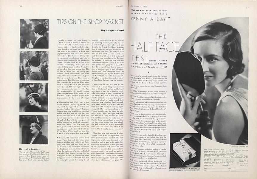 Shop-Hound: Tips On the Shop Market | Vogue | JANUARY 1, 1932