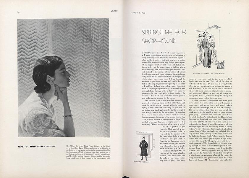 Springtime for Shop-Hound | Vogue | MARCH 1, 1932