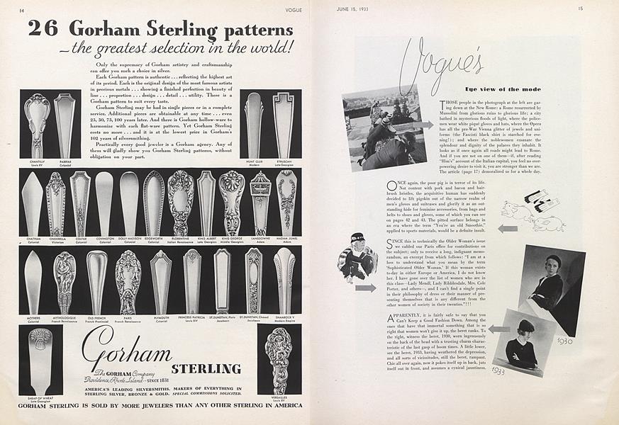 Of the Mode | Vogue | JUNE 15, 1933