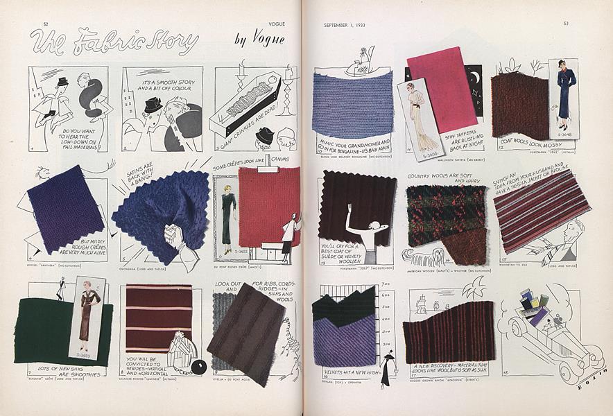 The Fabric Story | Vogue | SEPTEMBER 1, 1933