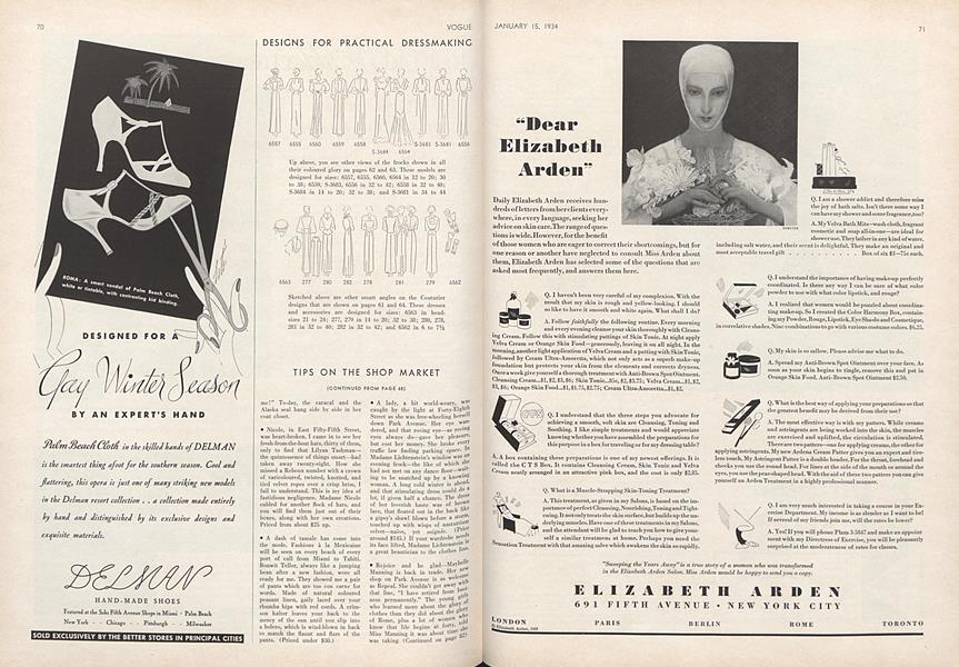 Designs for Practical Dressmaking | Vogue | JANUARY 15, 1934