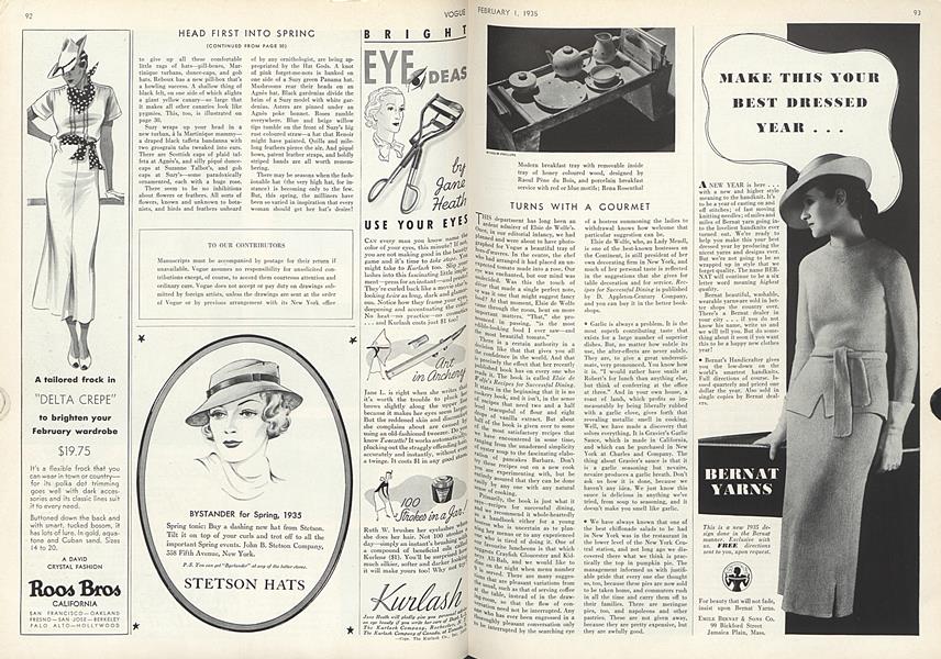 TO OUR CONTRIBUTORS | Vogue | FEBRUARY 1 1935