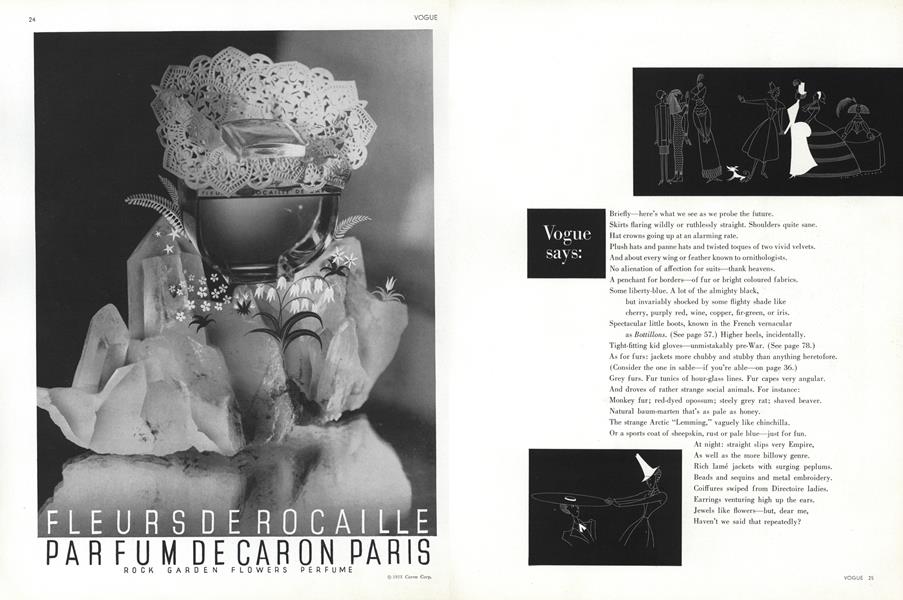 Vogue Says | Vogue | AUGUST 1, 1936