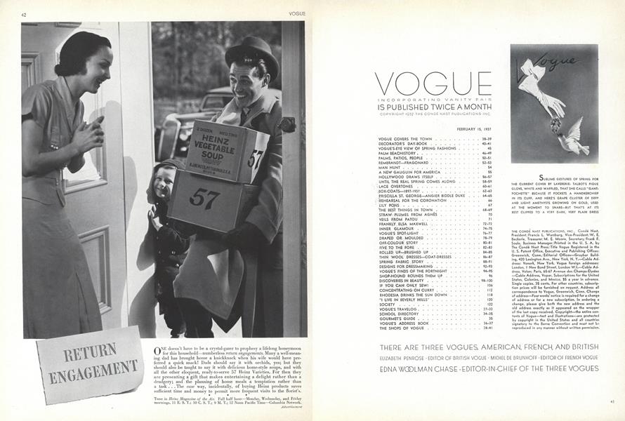Cover Look | Vogue | FEBRUARY 15, 1937