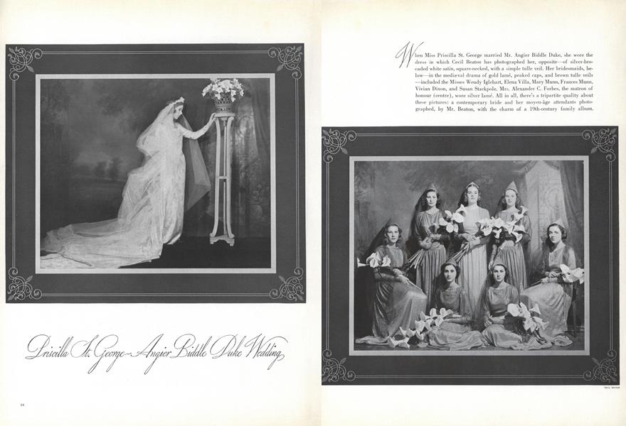 Priscilla St. George—Angier Biddle Duke Wedding | Vogue | FEBRUARY 15, 1937