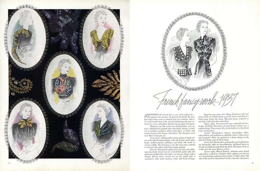 French Fancy-work—1937 | Vogue | OCTOBER 15, 1937