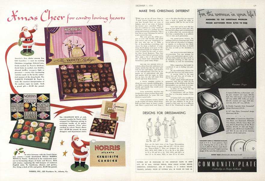 Make this Christmas Different | Vogue | DECEMBER 1, 1939