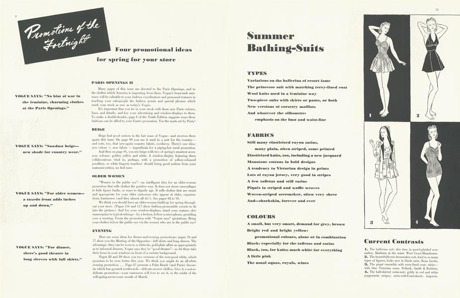 Summer Bathing-Suits | Vogue | MARCH 15, 1940