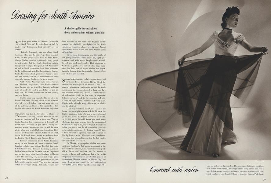 Dressing for South America | Vogue | APRIL 15, 1941