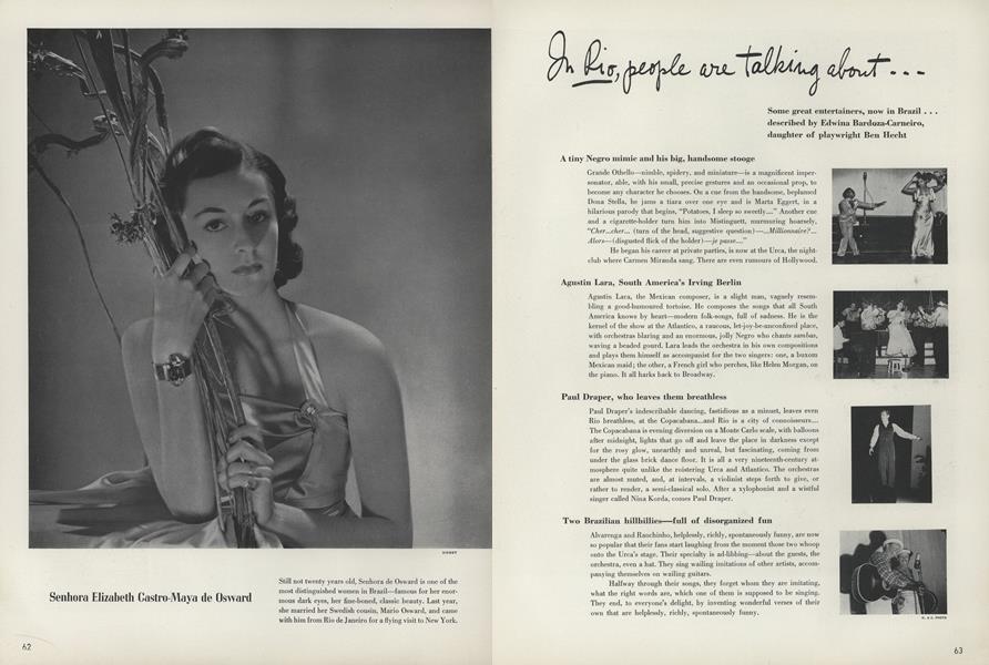Senhora Elizabeth Castro-Maya de Osward | Vogue | AUGUST 1, 1941