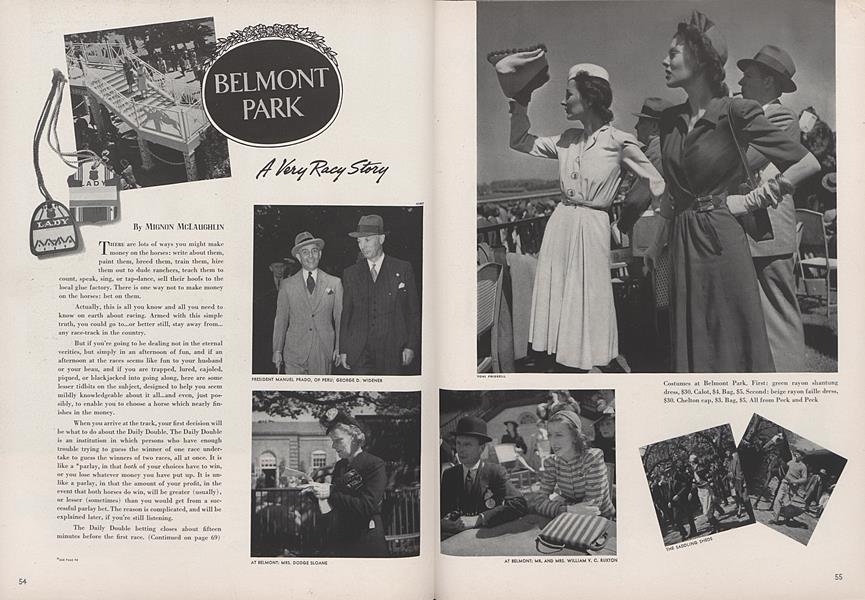 Belmont Park: A Very Racy Story | Vogue | JULY 1, 1942