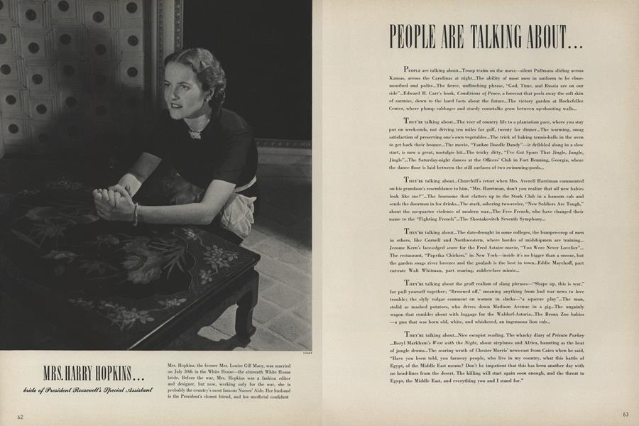 People Are Talking About | Vogue | August 15, 1942