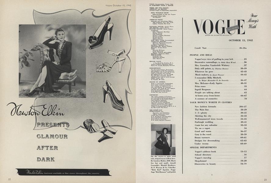 Vogue | Vogue | October 15, 1942