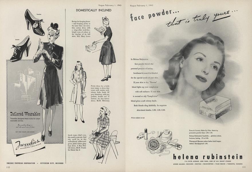 Domestically Inclined | Vogue | February 1, 1943