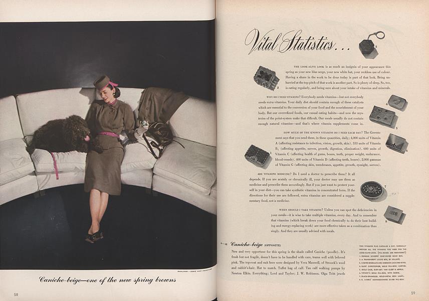 Vital Statistics | Vogue | MARCH 1, 1943