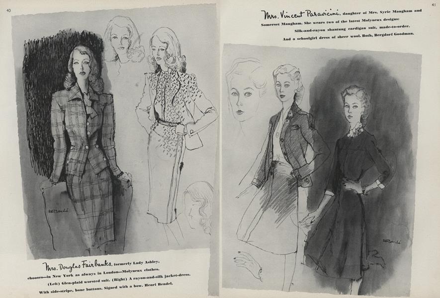 Mrs. Douglas Fairbanks | Vogue | June 1, 1943