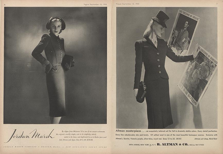 B. Altman | Vogue | SEPTEMBER 15, 1943